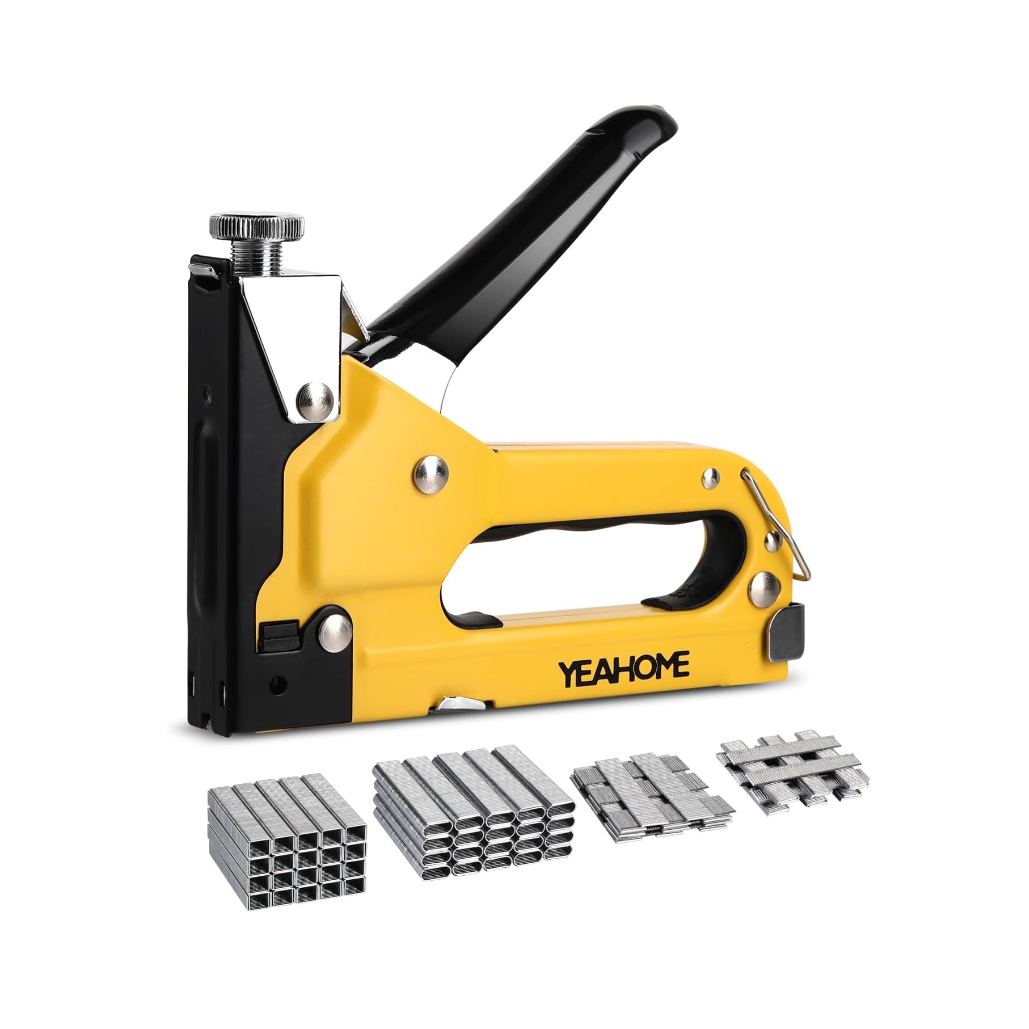 Staple Gun Heavy Duty- 4-In-1 Stapler Gun with 4000 Staples – Woodmaker